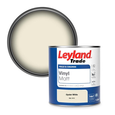 Leyland Trade Vinyl Matt Walls & Ceilings Emulsion Paint Oyster White ...