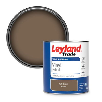 Leyland Trade Vinyl Matt Walls & Ceilings Emulsion Paint Pale Brown ...
