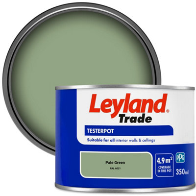 Leyland Trade Vinyl Matt Walls & Ceilings Emulsion Paint Pale Green ...