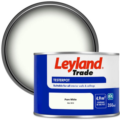 Leyland Trade Vinyl Matt Walls & Ceilings Emulsion Paint Pure White ...