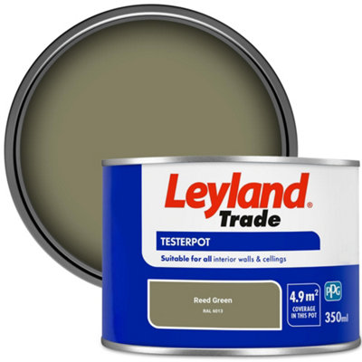 Leyland Trade Vinyl Matt Walls & Ceilings Emulsion Paint Reed Green ...