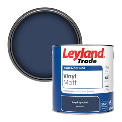 Leyland Trade Vinyl Matt Walls & Ceilings Emulsion Paint Royal Hyacinth ...