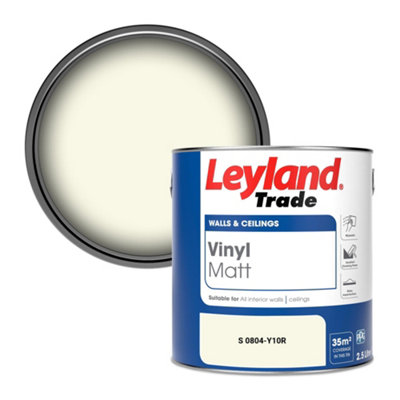 Leyland Trade Vinyl Matt Walls & Ceilings Emulsion Paint (S 0804-Y10R) 2.5L