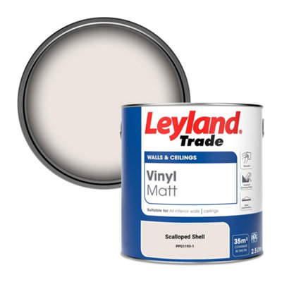 Leyland Trade Vinyl Matt Walls & Ceilings Emulsion Paint Scalloped ...