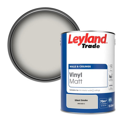 Leyland Trade Vinyl Matt Walls & Ceilings Emulsion Paint Silent Smoke ...