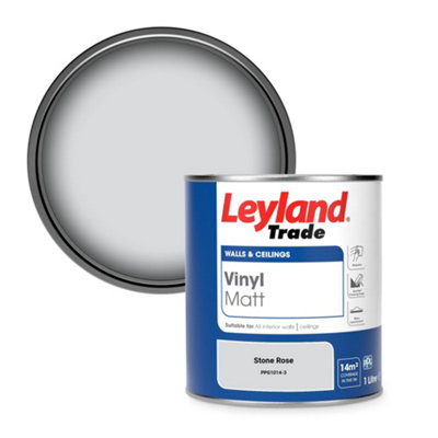 Leyland Trade Vinyl Matt Walls & Ceilings Emulsion Paint Stone Rose ...
