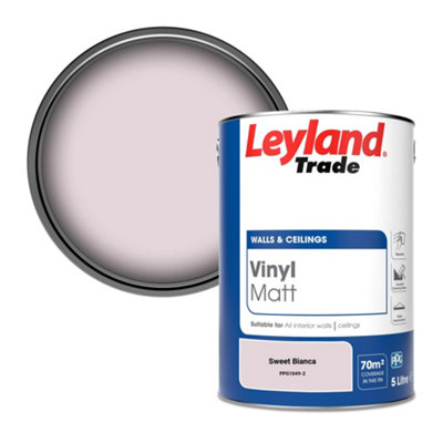 Leyland Trade Vinyl Matt Walls & Ceilings Emulsion Paint Sweet Bianca ...