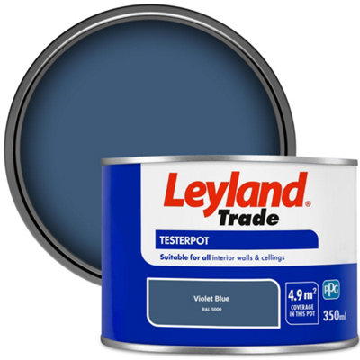 Leyland Trade Vinyl Matt Walls & Ceilings Emulsion Paint Violet Blue ...