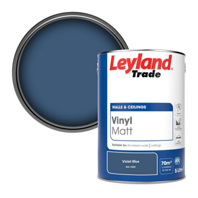 LEYLAND TRADE VINYL MATT WALLS & CEILINGS EMULSION PAINT VIOLET BLUE ...