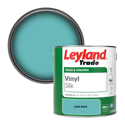Leyland Trade Vinyl Silk Walls & Ceilings Emulsion Paint (2040-B40G) - 2.5L