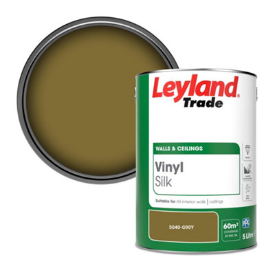 Leyland Trade Vinyl Silk Walls & Ceilings Emulsion Paint (5040-G90Y) - 5L