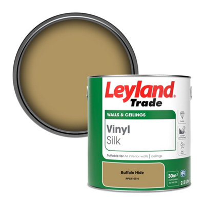 Leyland Trade Vinyl Silk Walls & Ceilings Emulsion Paint Buffalo Hide ...