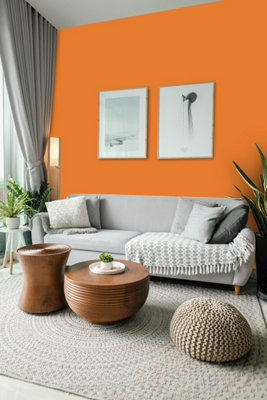 Leyland Trade Vinyl Silk Walls & Ceilings Emulsion Paint Deep Orange ...