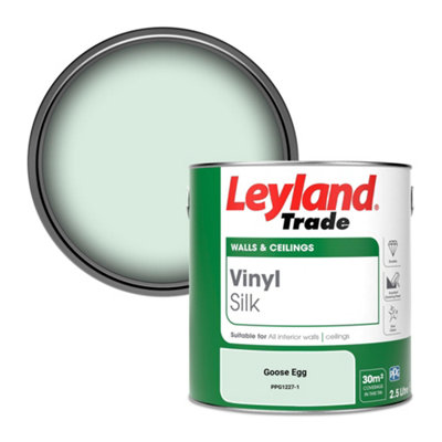 Leyland Trade Vinyl Silk Walls & Ceilings Emulsion Paint Goose Egg ...