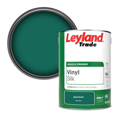 Leyland Trade Vinyl Silk Walls & Ceilings Emulsion Paint Opal Green ...