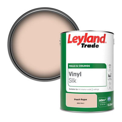 Leyland Trade Vinyl Silk Walls & Ceilings Emulsion Paint Peach Rogue ...