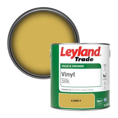 Leyland Trade Vinyl Silk Walls & Ceilings Emulsion Paint (S 2050-Y) - 2.5L