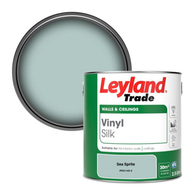Leyland Trade Vinyl Silk Walls & Ceilings Emulsion Paint Sea Sprite ...