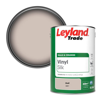 Leyland Trade Vinyl Silk Walls & Ceilings Emulsion Paint Shell (04B17) - 5L