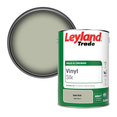 LEYLAND TRADE VINYL SILK WALLS & CEILINGS EMULSION PAINT SIDE KICK ...