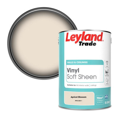 Leyland Trade Vinyl Soft Sheen Walls & Ceilings Emulsion Paint Apricot ...