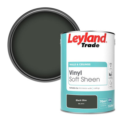 Leyland Trade Vinyl Soft Sheen Walls & Ceilings Emulsion Paint Black ...