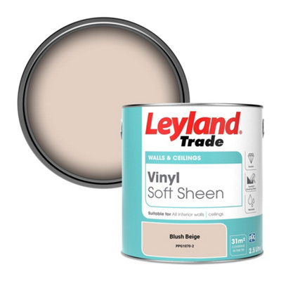 Leyland Trade Vinyl Soft Sheen Walls & Ceilings Emulsion Paint Blush ...