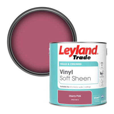 Leyland Trade Vinyl Soft Sheen Walls & Ceilings Emulsion Paint Cherry ...