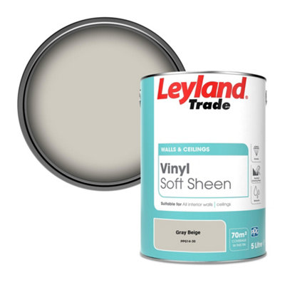Leyland Trade Vinyl Soft Sheen Walls & Ceilings Emulsion Paint Gray ...