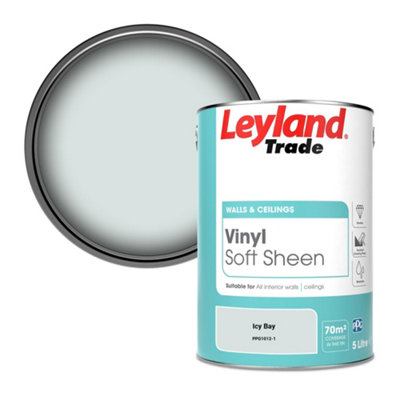 Leyland Trade Vinyl Soft Sheen Walls & Ceilings Emulsion Paint Icy Bay (PPG1012-1) - 5L