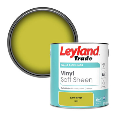 Leyland Trade Vinyl Soft Sheen Walls & Ceilings Emulsion Paint Lime ...