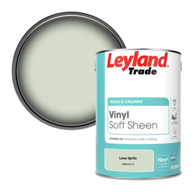 Leyland Trade Vinyl Soft Sheen Walls & Ceilings Emulsion Paint Lime ...