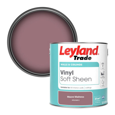 Leyland Trade Vinyl Soft Sheen Walls & Ceilings Emulsion Paint Mauve ...