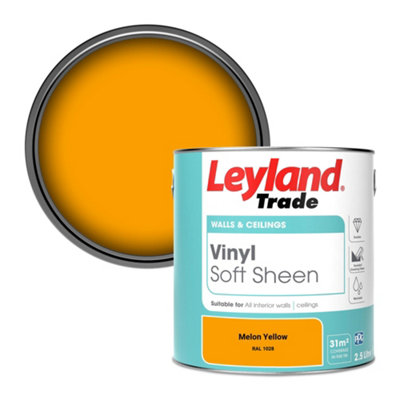Leyland Trade Vinyl Soft Sheen Walls & Ceilings Emulsion Paint Melon ...