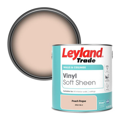 Leyland Trade Vinyl Soft Sheen Walls & Ceilings Emulsion Paint Peach ...