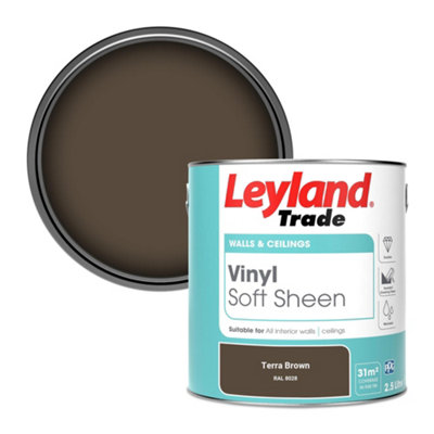 Leyland Trade Vinyl Soft Sheen Walls & Ceilings Emulsion Paint Terra ...