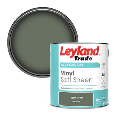 Leyland Trade Vinyl Soft Sheen Walls & Ceilings Emulsion Paint Thyme ...