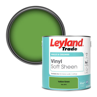 Leyland Trade Vinyl Soft Sheen Walls & Ceilings Emulsion Paint Yellow ...