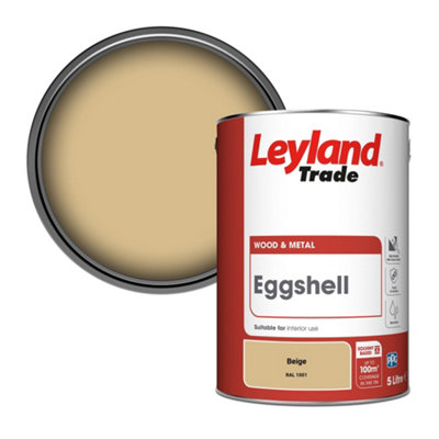 Leyland Trade Wood & Metal Eggshell Paint Beige (RAL 1001) 5L