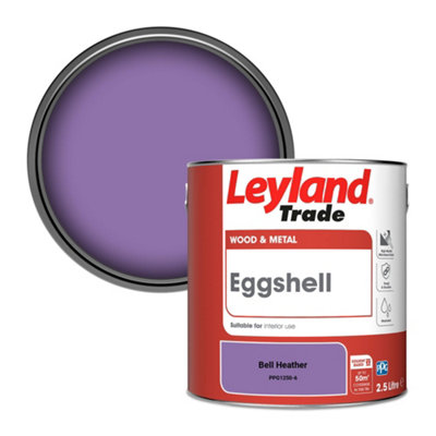 Leyland Trade Wood & Metal Eggshell Paint Bell Heather (PPG1250-6) 2.5L