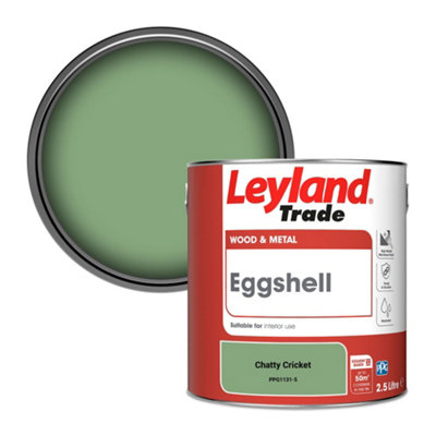 Leyland Trade Wood & Metal Eggshell Paint Chatty Cricket (PPG1131-5) 2.5L