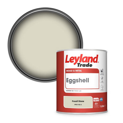 Leyland Trade Wood & Metal Eggshell Paint Fossil Stone (PPG1102-2) 1L