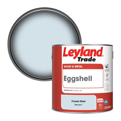 Leyland Trade Wood & Metal Eggshell Paint Frozen Steel (PPG1242-1) 2.5L