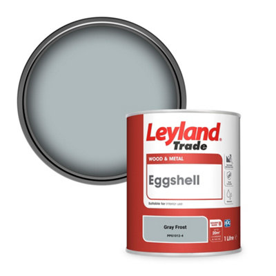 Leyland Trade Wood & Metal Eggshell Paint Gray Frost (PPG1012-4) 1L