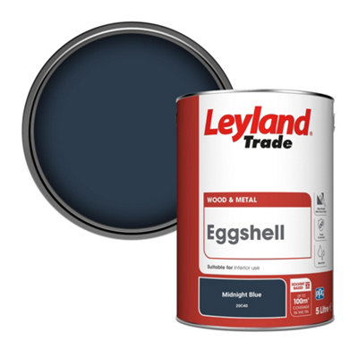 Leyland Trade Wood & Metal Eggshell Paint Midnight Blue (20C40) 5L