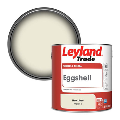 Leyland Trade Wood & Metal Eggshell Paint New Linen (PPG1209-1) 2.5L