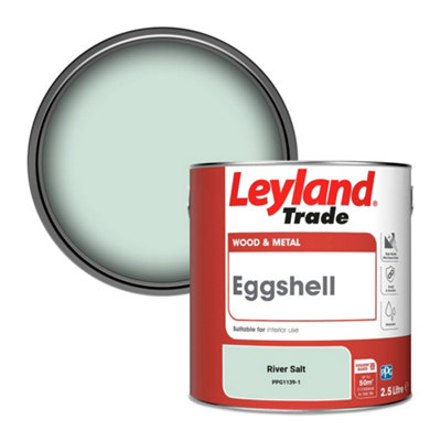 Leyland Trade Wood & Metal Eggshell Paint River Salt (PPG1139-1) 2.5L