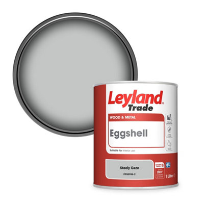 Leyland Trade Wood & Metal Eggshell Paint Steely Gaze (PPG0996-2) 1L
