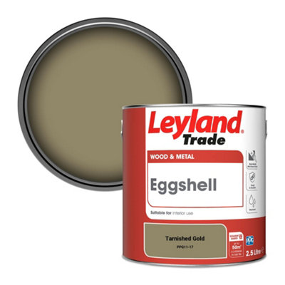 Leyland Trade Wood & Metal Eggshell Paint Tarnished Gold (PPG11-17) 2.5L