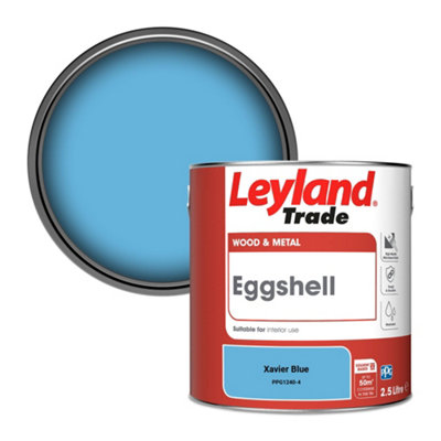 Leyland Trade Wood & Metal Eggshell Paint Xavier Blue (PPG1240-4) 2.5L